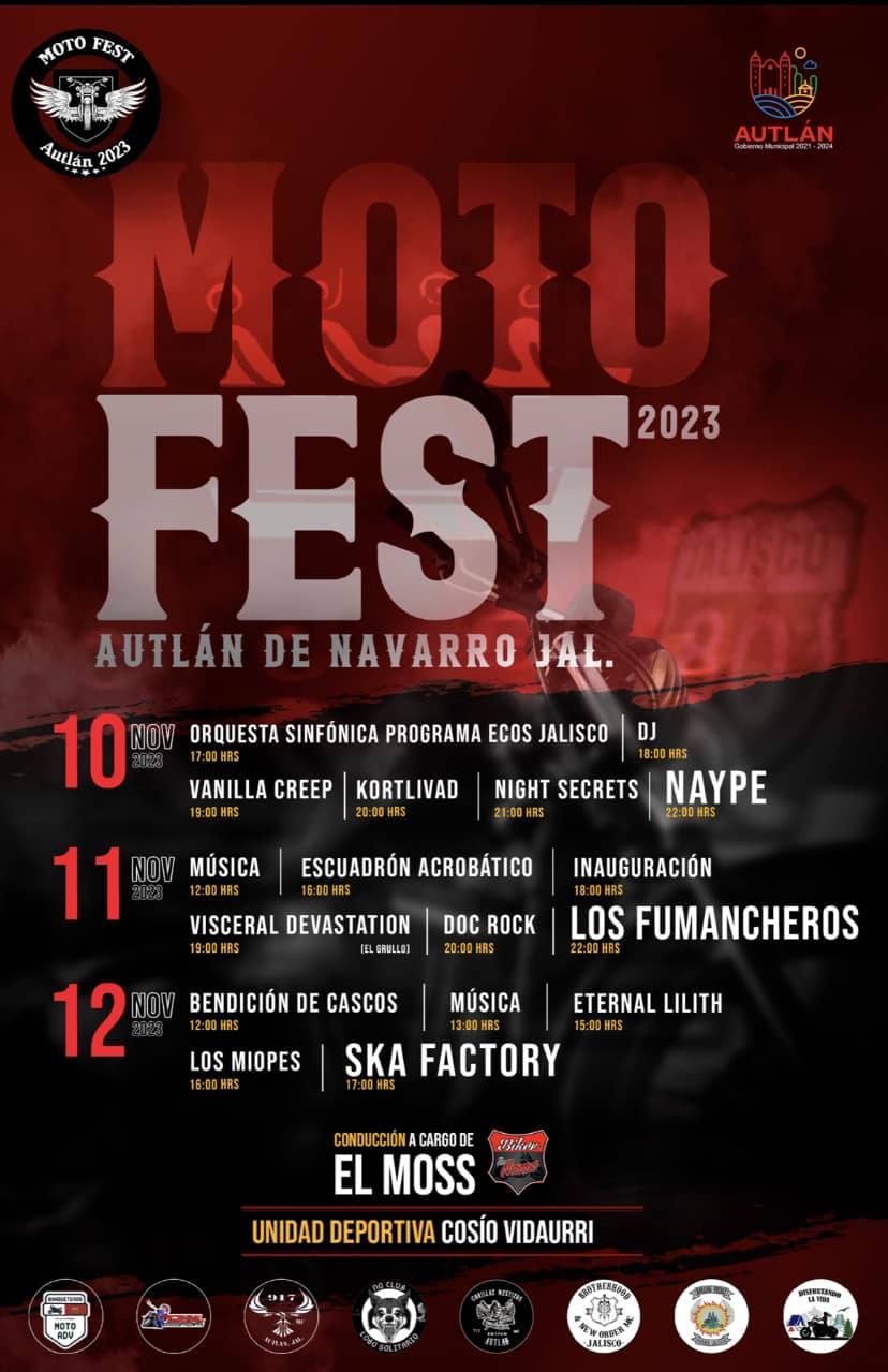 ¡Se acerca el MotoFest Autlán 2023! - Letra Fría